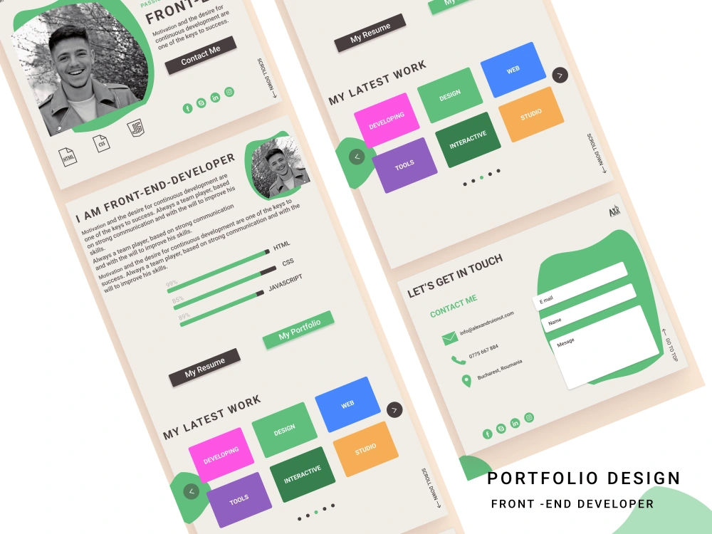 A modern design for your portfolio | Upwork