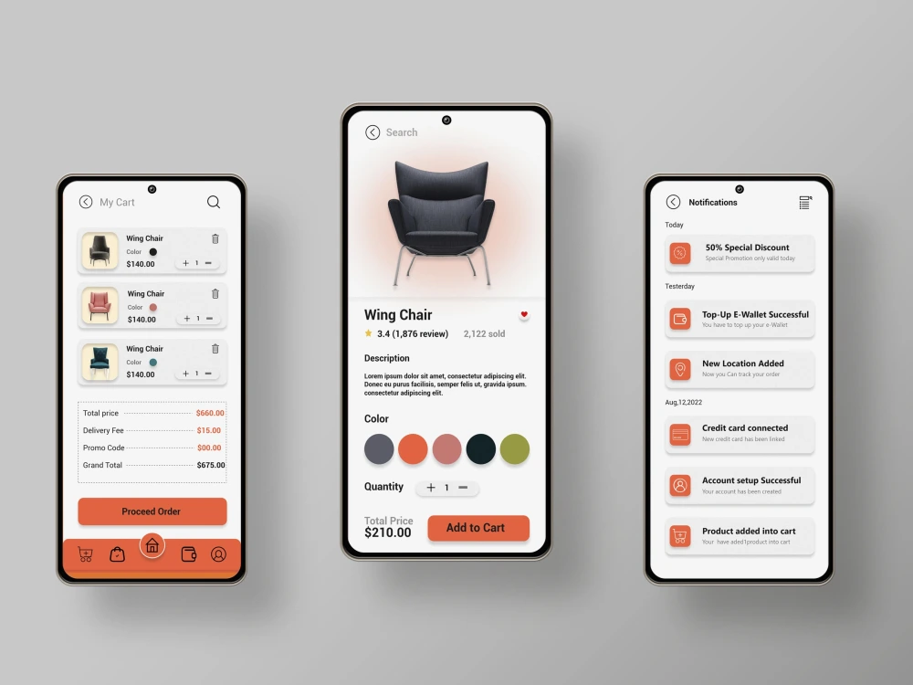 Design aesthetic mobile and web design with prototype | Upwork