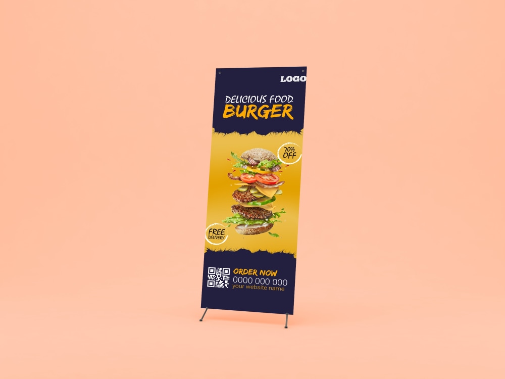 Roll up Banner, retractable, pull up & signage design for your Business ...