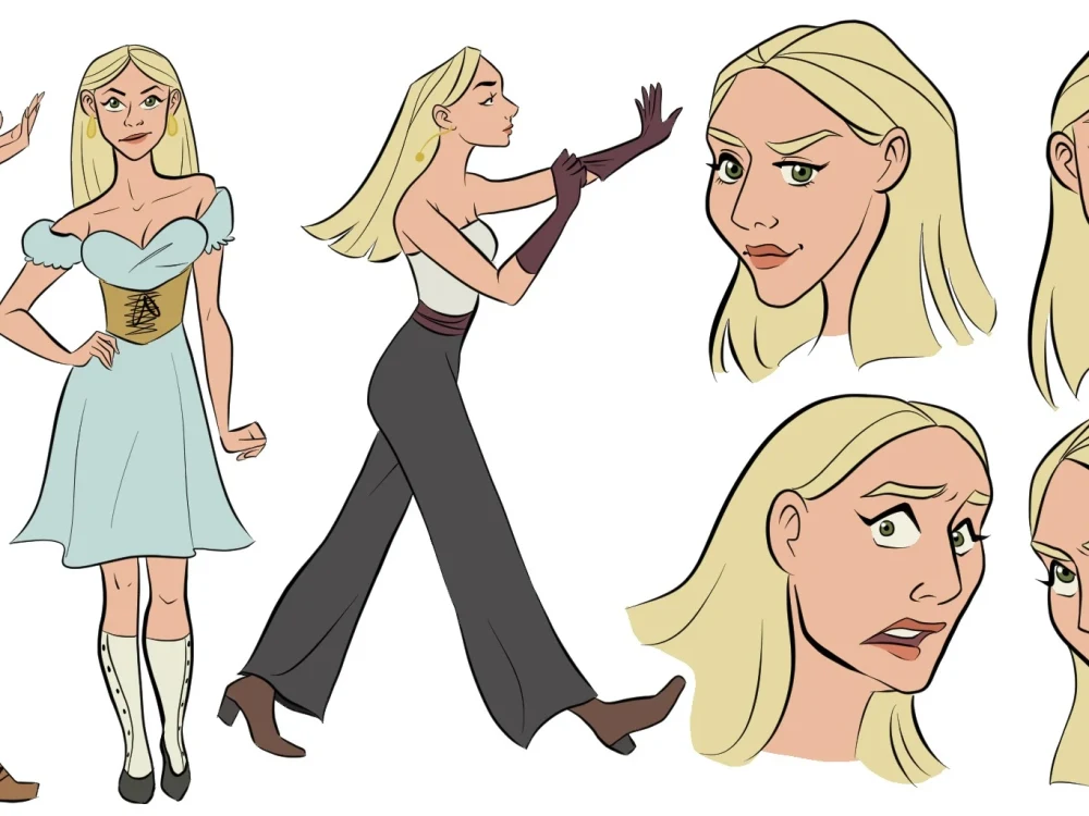 A character design reference sheet! (DnD/webtoon/comic/animation ...