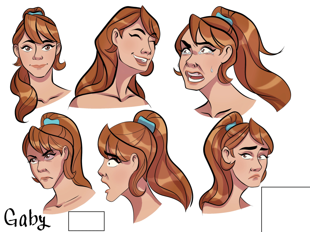 A character design reference sheet! (DnD/webtoon/comic/animation ...