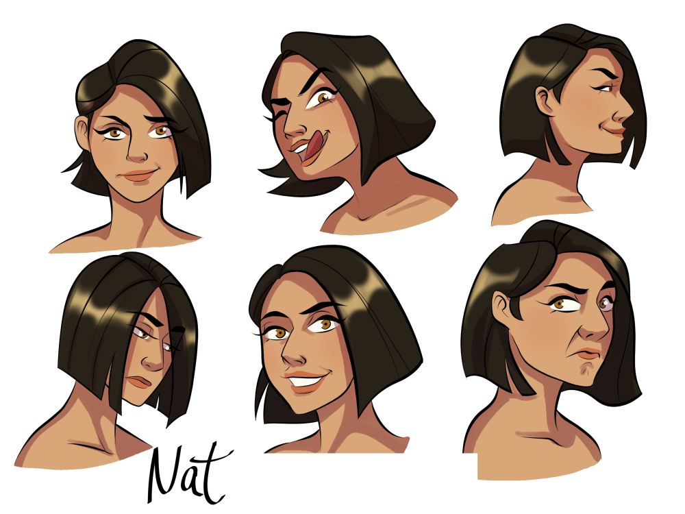 A character design reference sheet! (DnD/webtoon/comic/animation ...