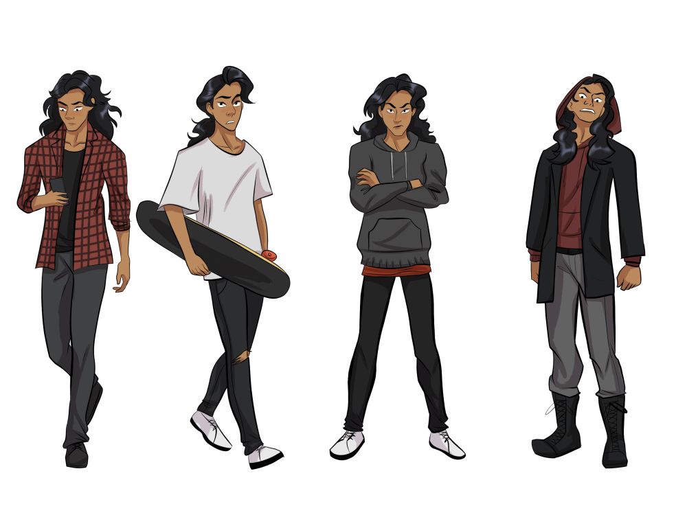 A character design reference sheet! (DnD/webtoon/comic/animation ...