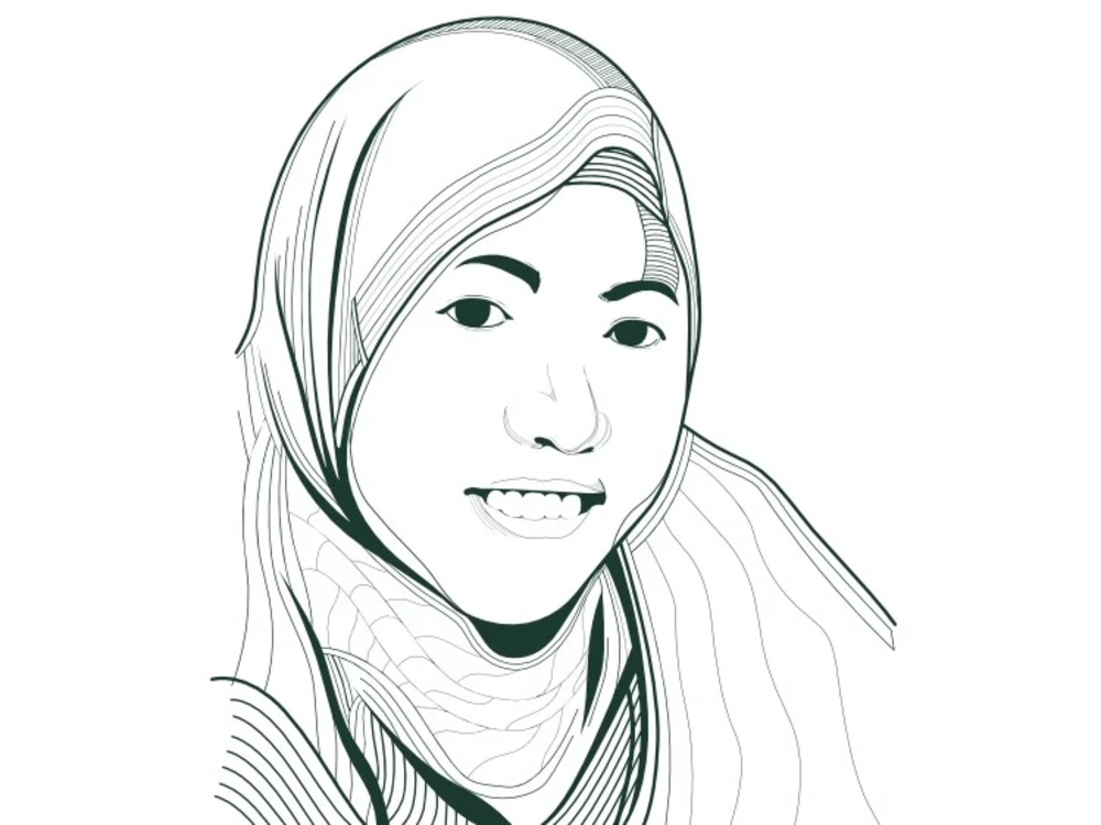 Detail portrait fine line art drawing | Upwork
