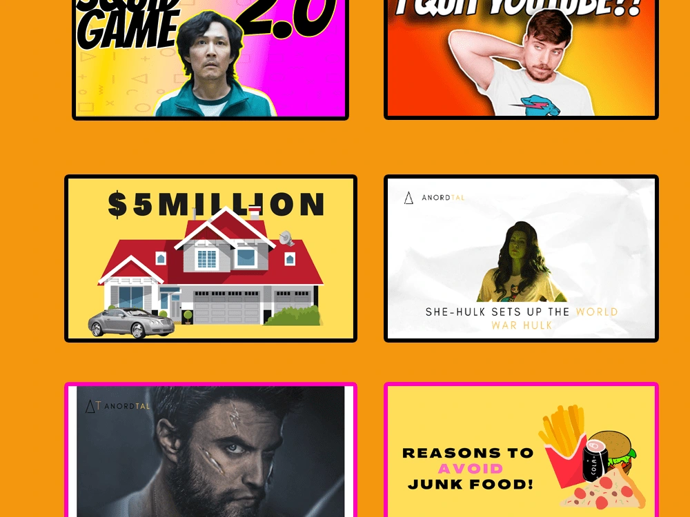 Catchy and Excellent looking Youtube thumbnail with minimal design ...