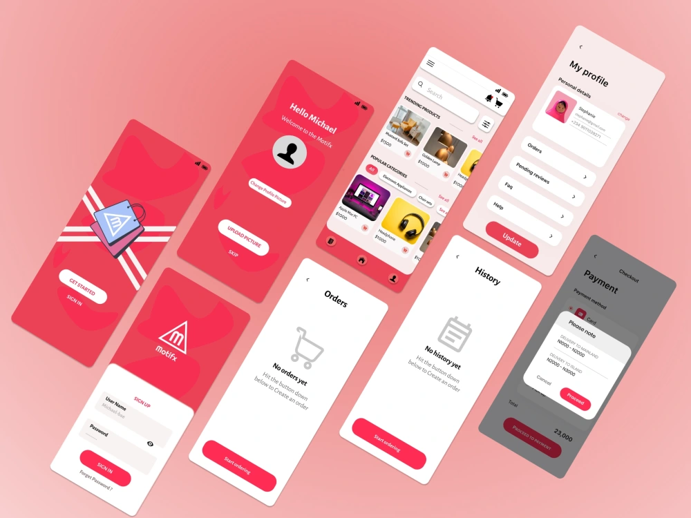 A trendy and modern UI design of your web or mobile app | Upwork