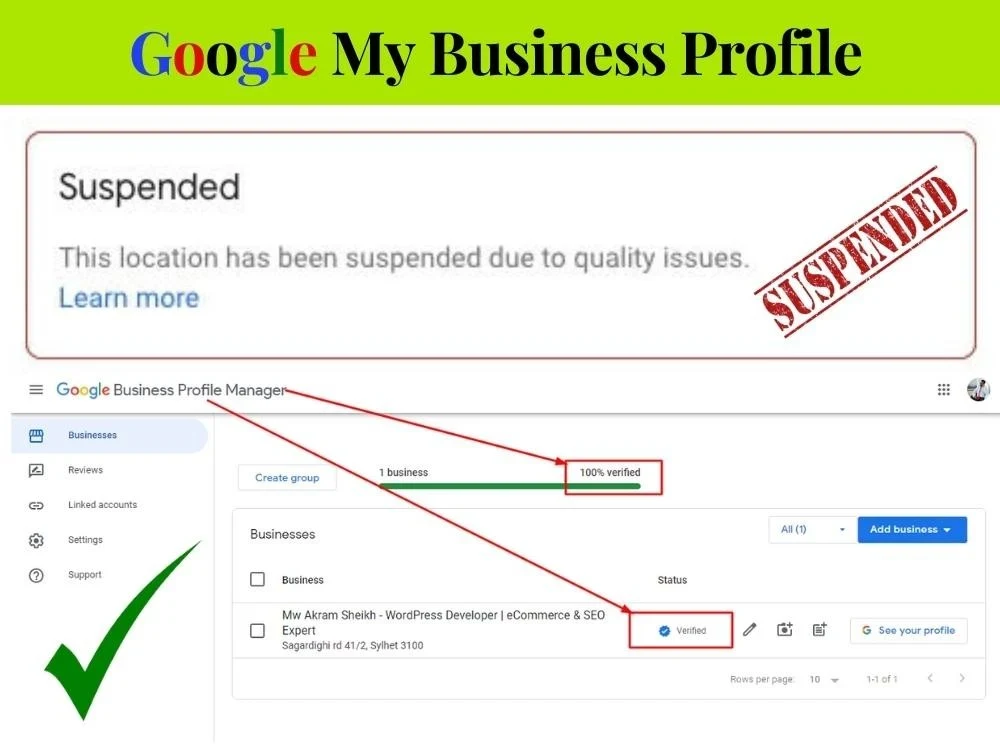 Reinstate gmb and fix suspended google my business profile | Upwork