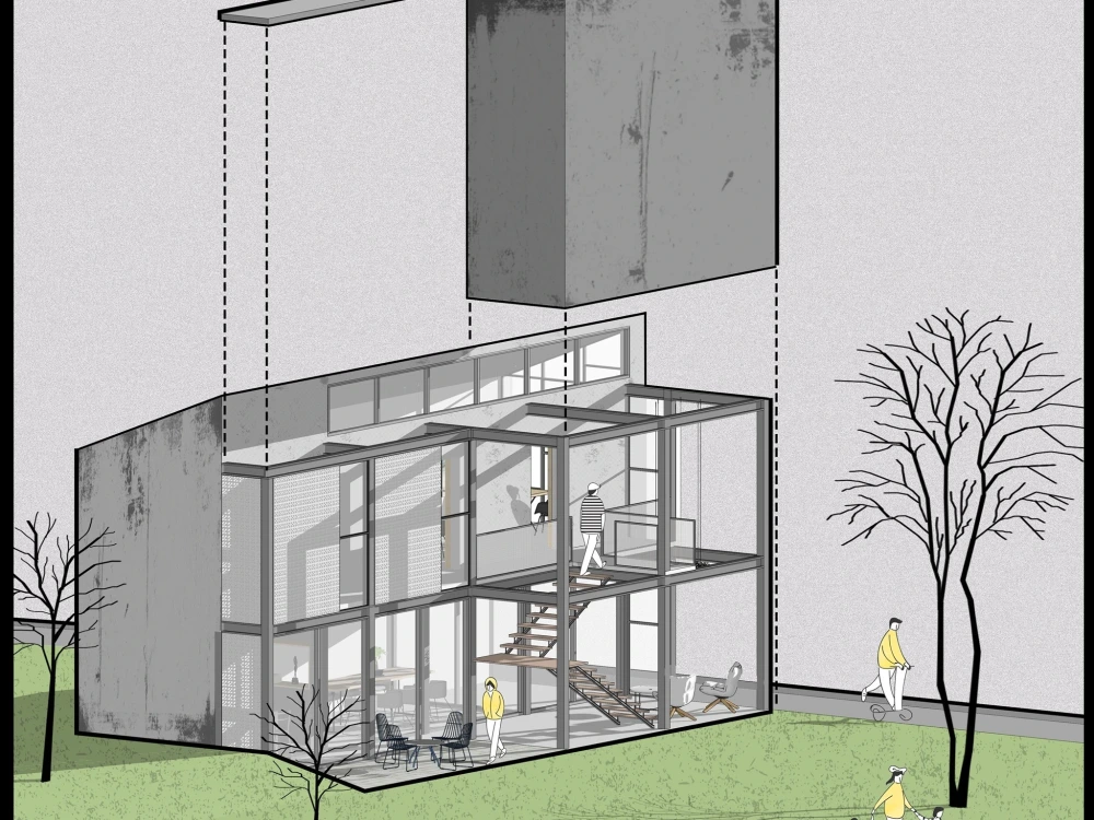 An amazing axonometric diagram | Upwork