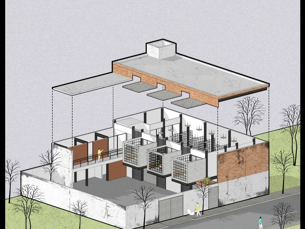 An amazing axonometric diagram | Upwork