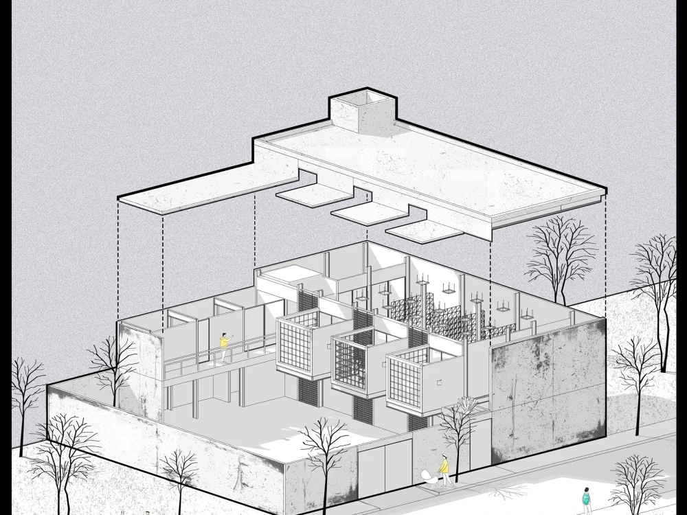 An amazing axonometric diagram | Upwork