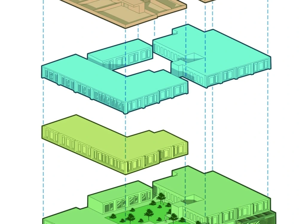 An amazing axonometric diagram | Upwork