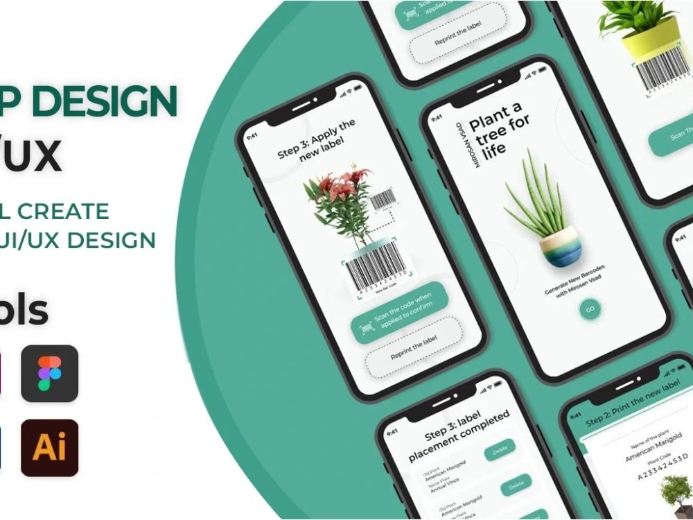 Modern, Responsive UI/UX design for your Mobile app | Figma | Adobe XD. | Upwork