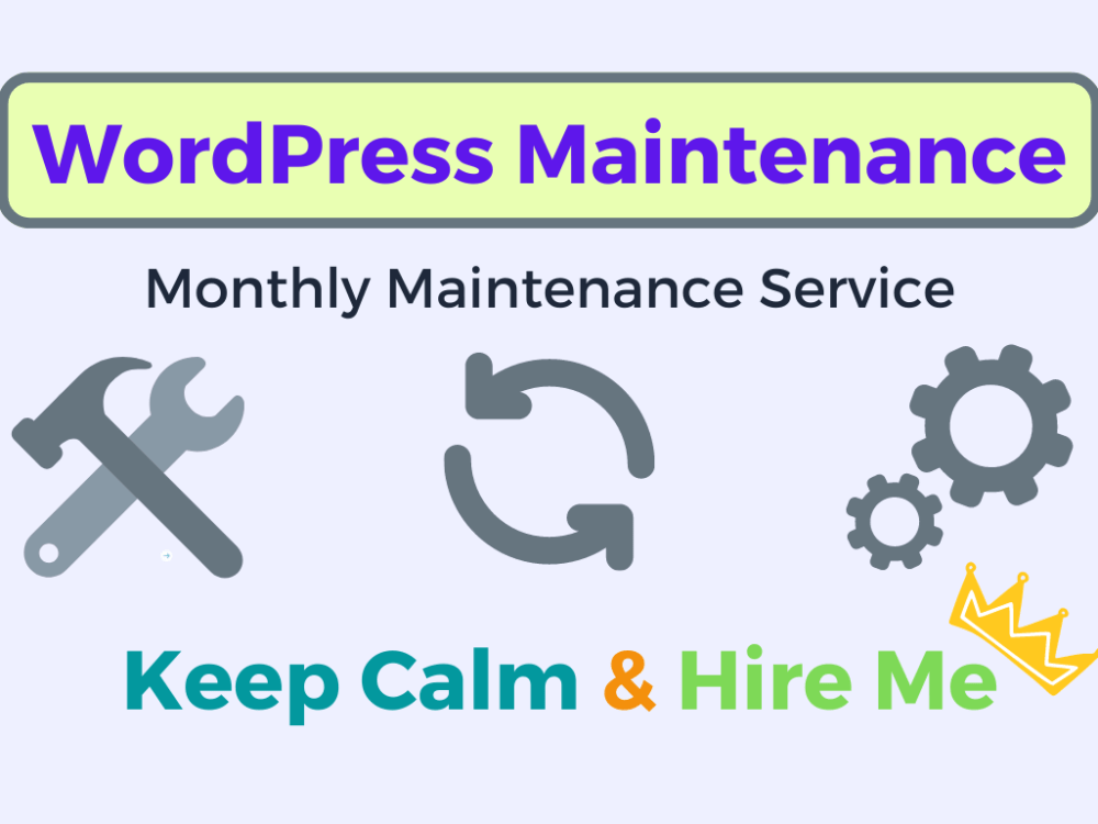 Monthly WordPress Website Maintenance/Management Service | Upwork
