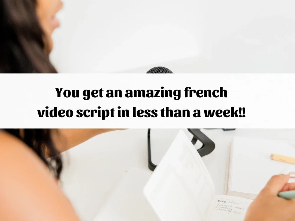 Script for your french video | Upwork
