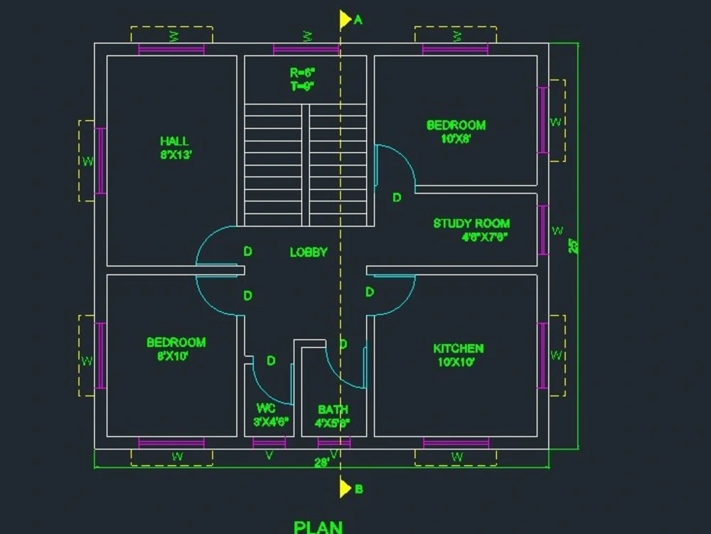 A proper 2D Detailed plan with different layers and 3D Renderings. | Upwork