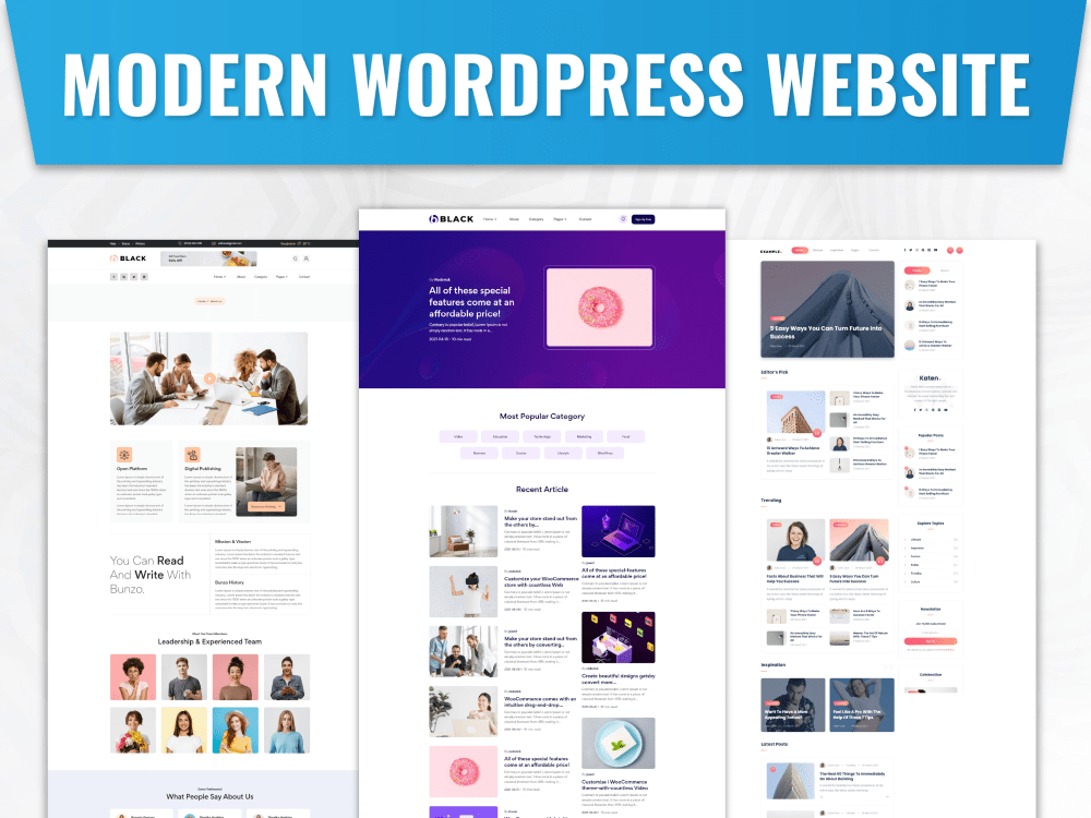 Modern Responsive WordPress Website or Redesign Your Website | Upwork