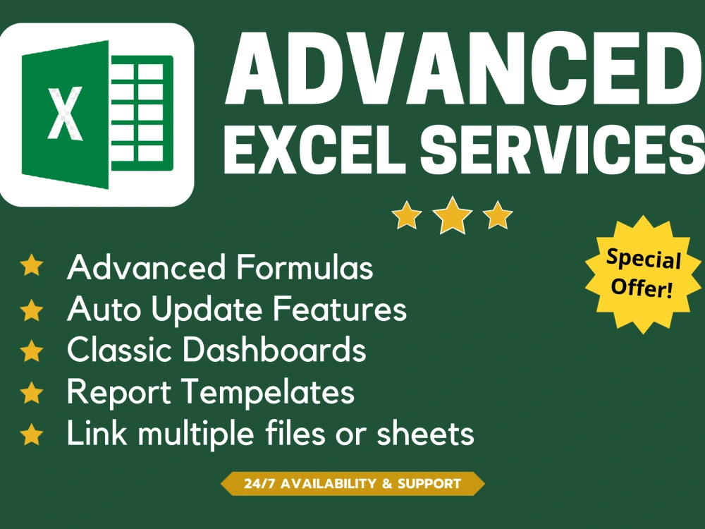 Excel reports with auto-update features and dashboard | Upwork