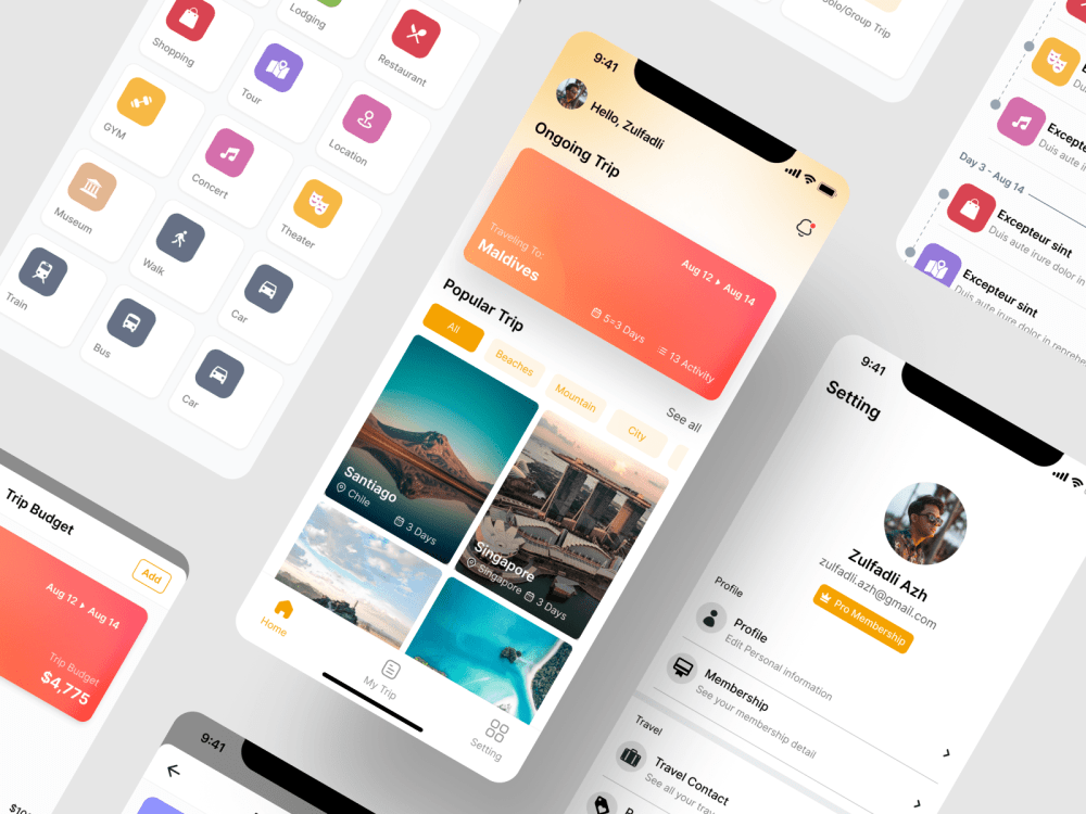 Clean UI/UX Design mobile app or website | Upwork