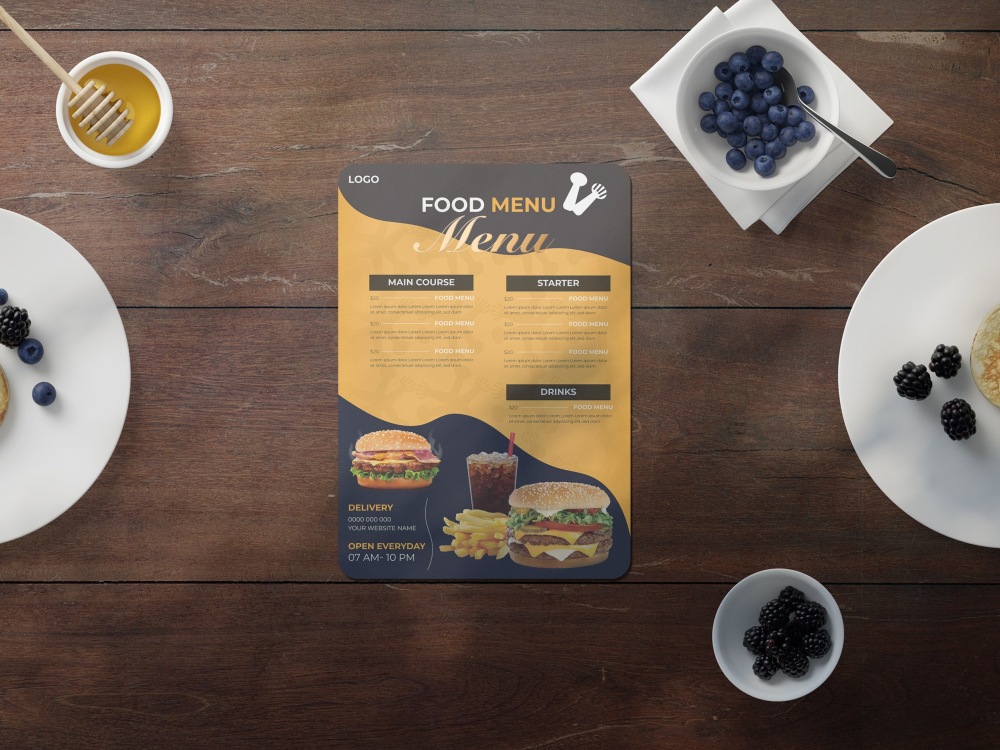 Creative, modern restaurant menu, food menu and print menu design | Upwork