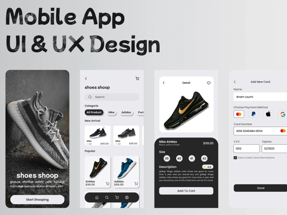 A professional UI/UX design for mobile app | Upwork