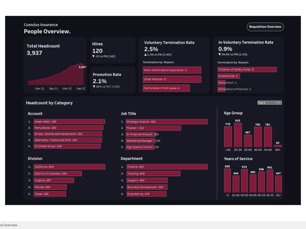 High quality dashboard with great UI/UX design in Tableau | Upwork