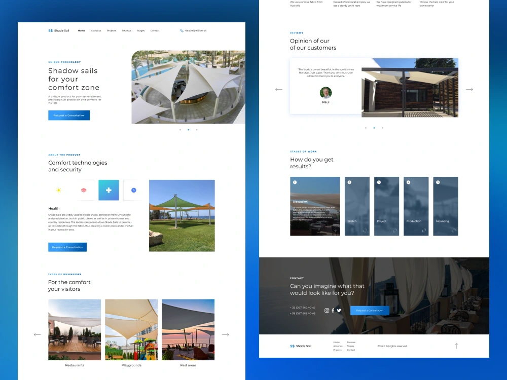 A responsive landing page design in Figma | Upwork