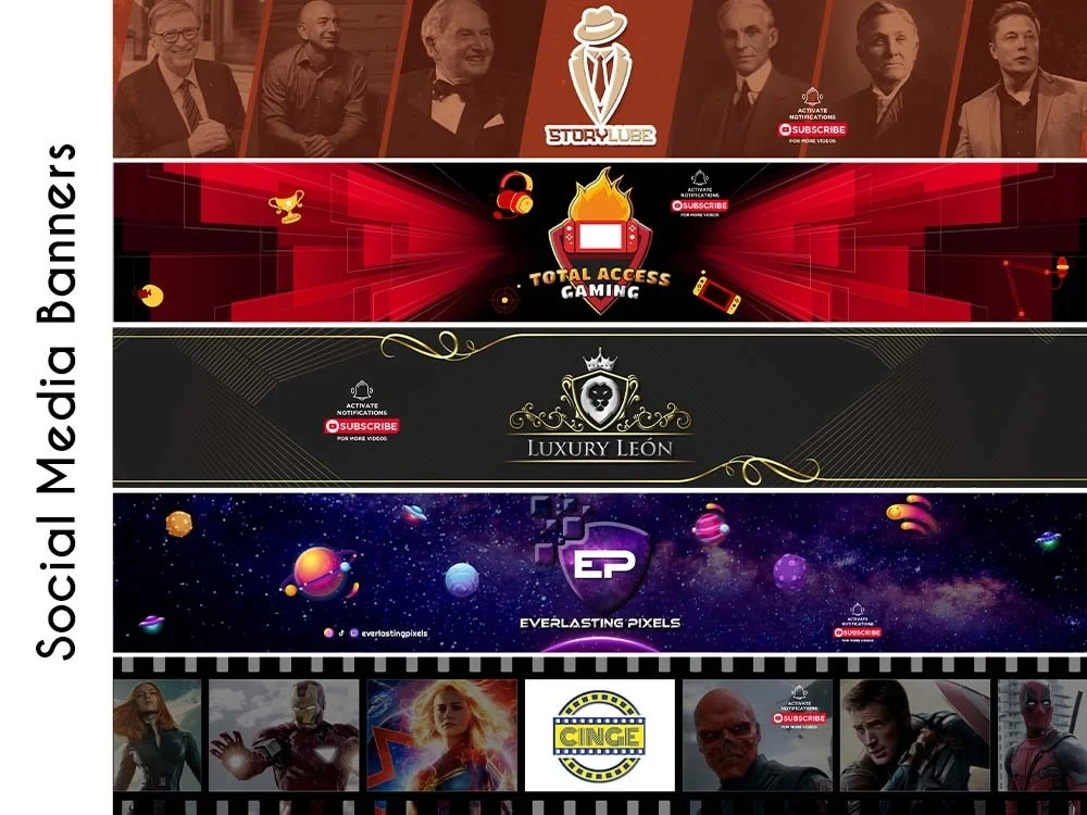 Perfect Youtube, Twitch, Facebook, Twitter, Discord & Gaming Banner ...