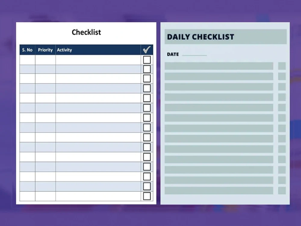 A professional and amazing checklist design | Upwork