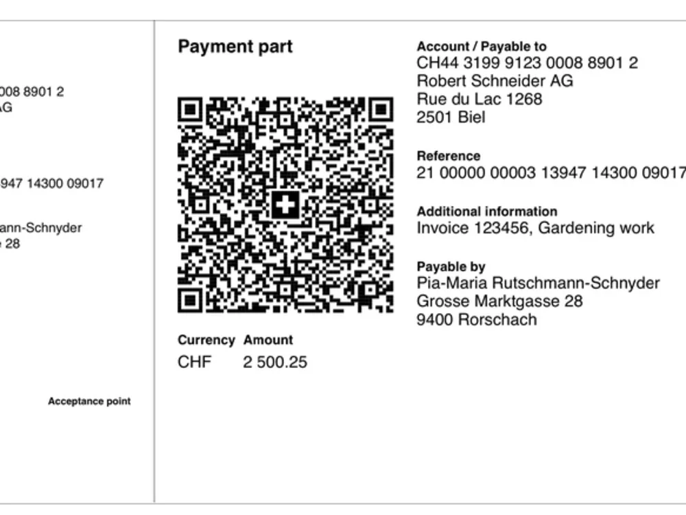 Qr-code in your invoice | Upwork