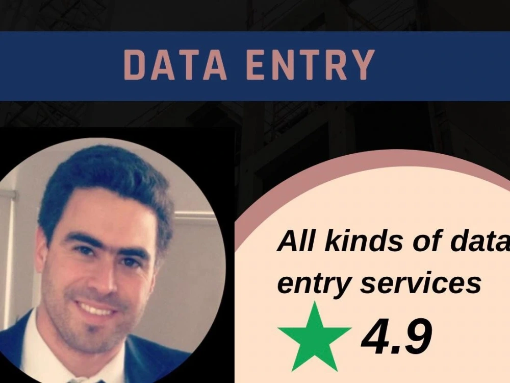 Accurate Data entry, manual typing, format conversion, image reading & more | Upwork