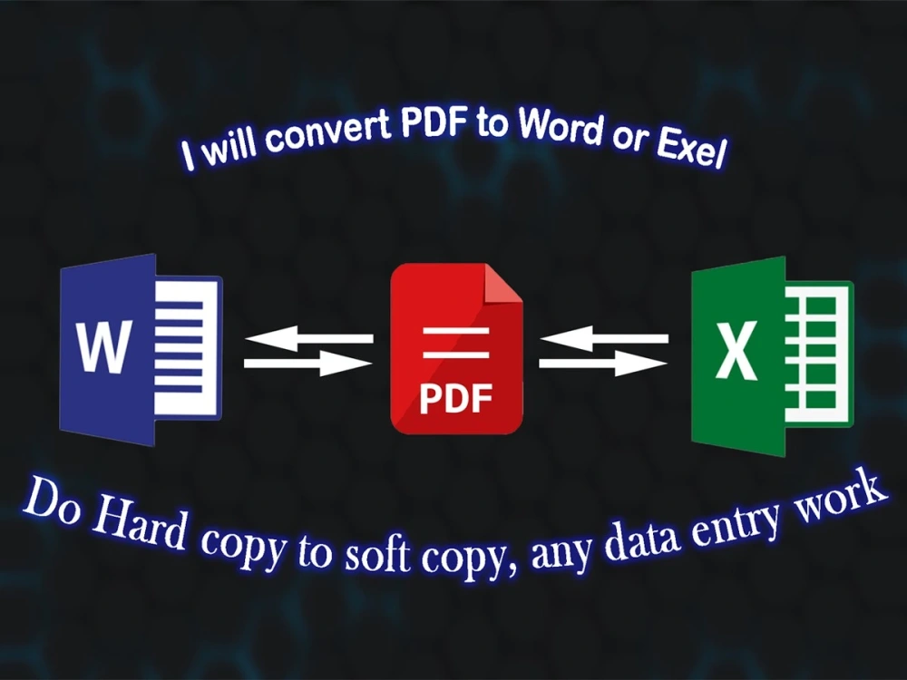 Converted files from pdf to editable word, any file conversion | Upwork