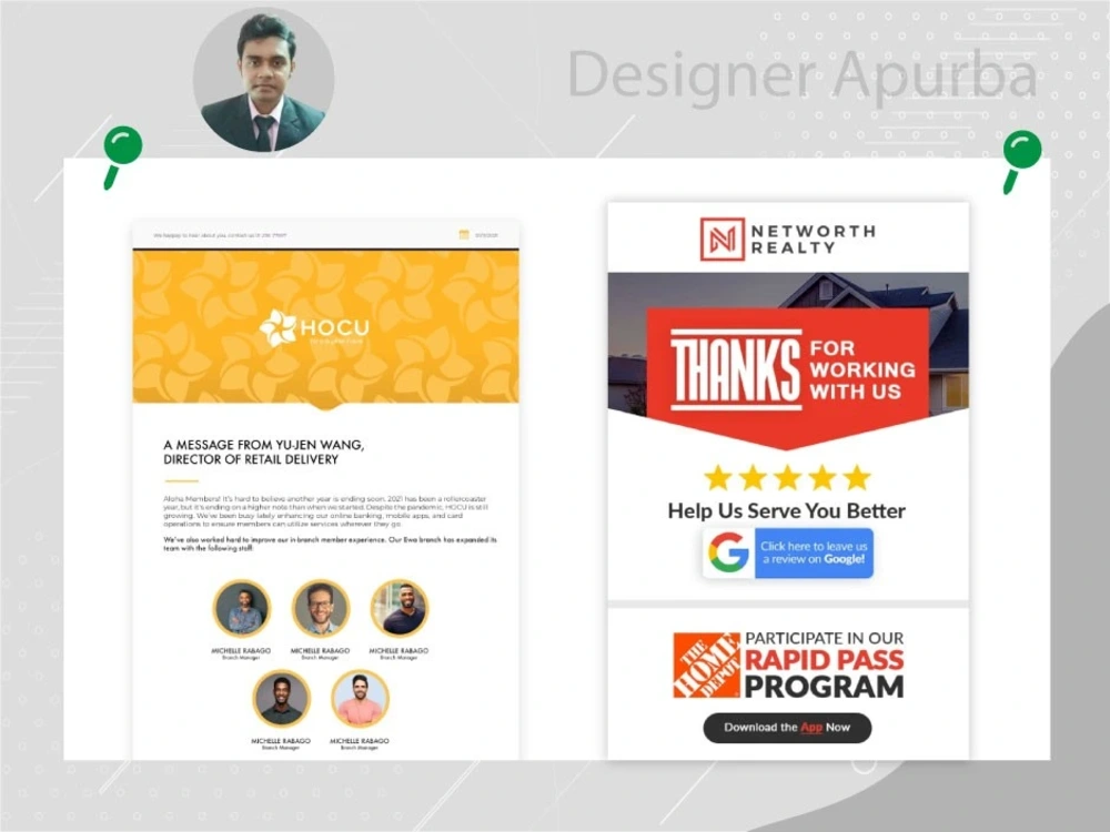An amazing email & newsletter design (PSD & HTML) | Upwork