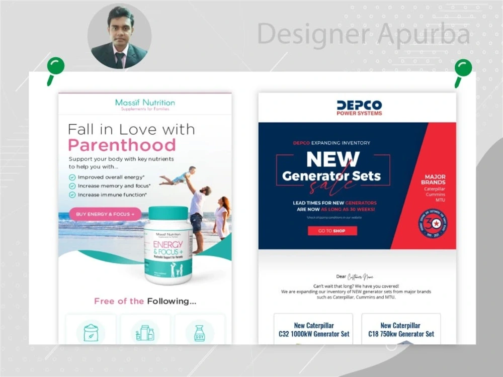 An amazing email & newsletter design (PSD & HTML) | Upwork