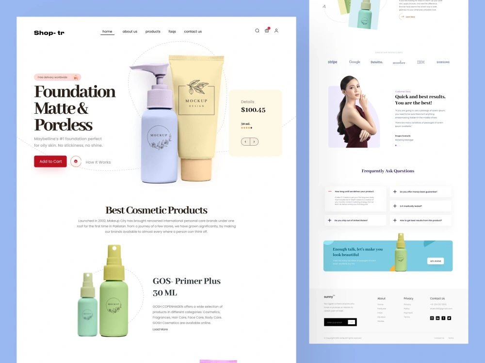 Modern Website and Landing page, UI/UX Design | Upwork