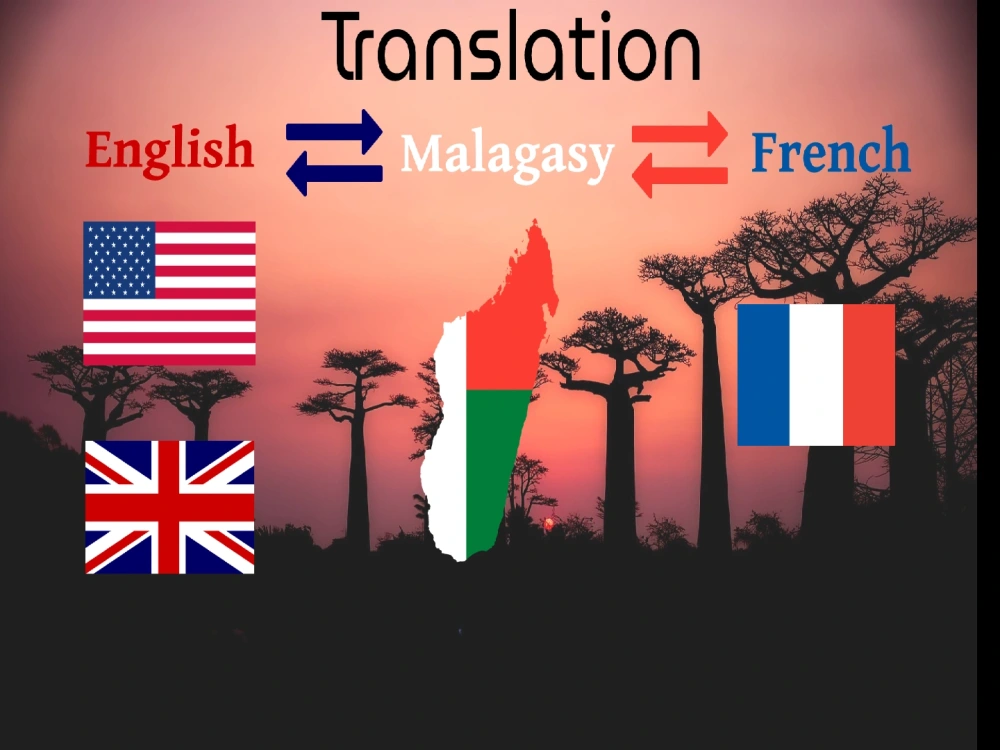 The translation of your document from English or French to Malagasy ...