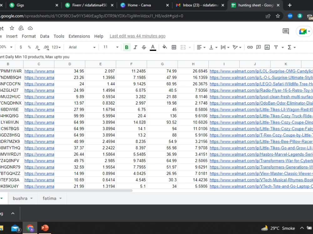 Accurate Excel Data Entry, Web Research, Copy paste. | Upwork