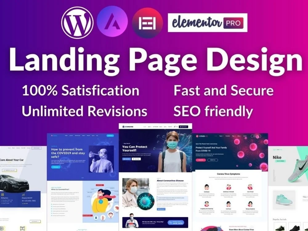 A fantastic landing page (WordPress, Woocommerce, Elementor, HTML-CSS) | Upwork