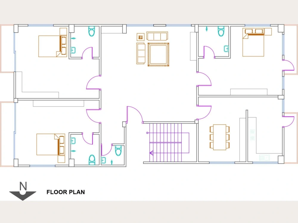 A 2d Floor Plan Render for marketing | Upwork
