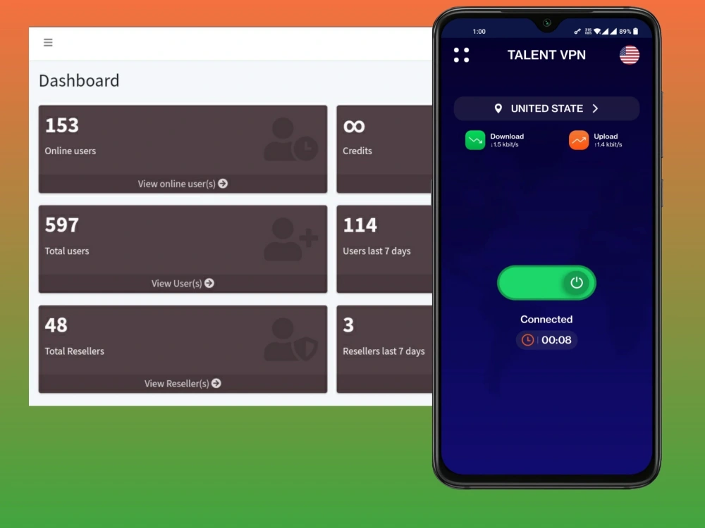 An OpenVPN admin panel with App | Upwork