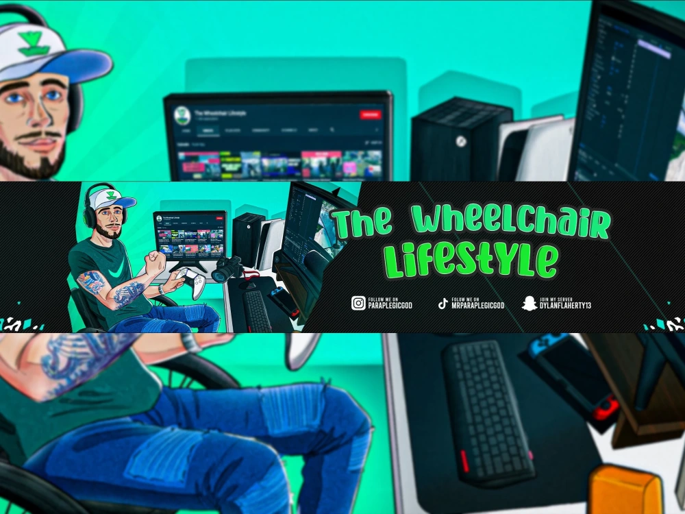 Professional epic YouTube, twitter & twitch banner design and logo | Upwork