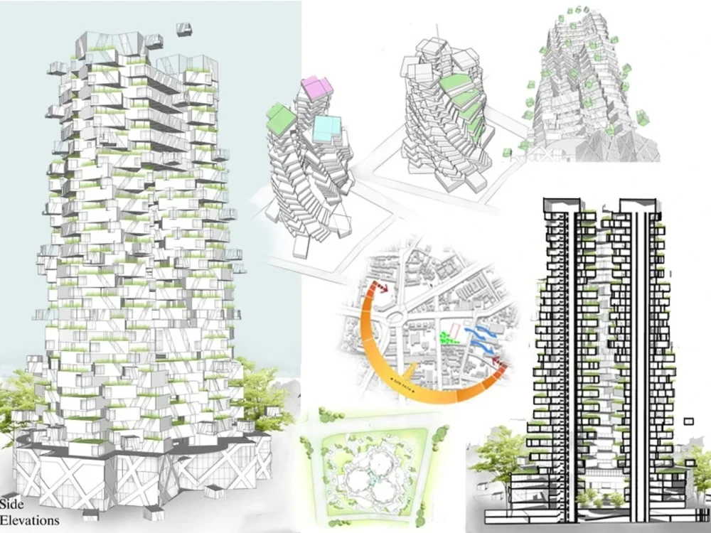 An amazing schematic design proposal for your highrise, skyscraper | Upwork