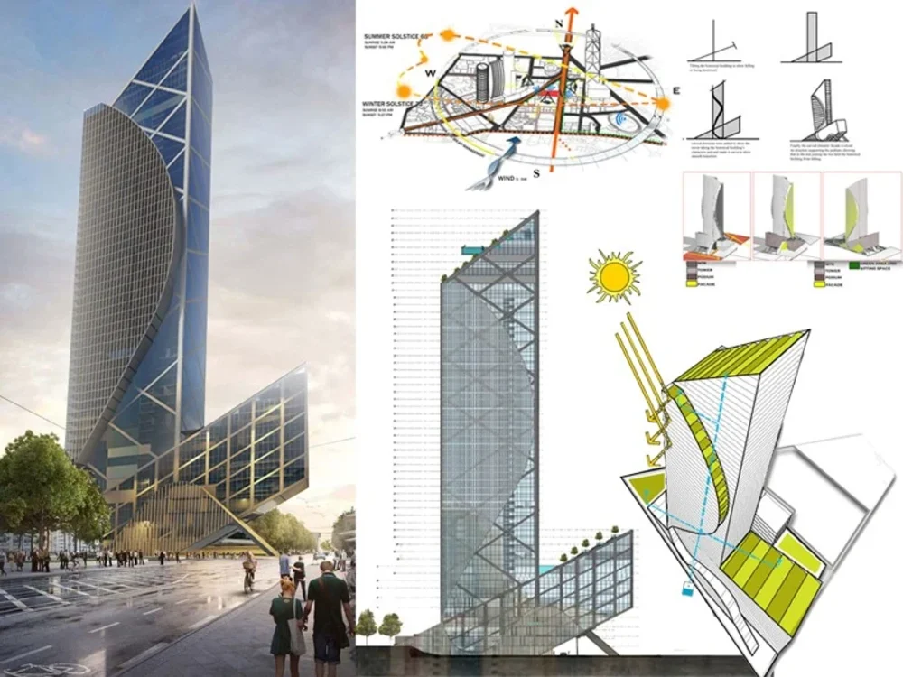 An amazing schematic design proposal for your highrise, skyscraper | Upwork
