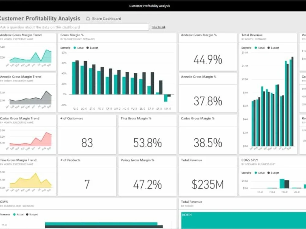 A professional power BI dashboards and reports | Upwork