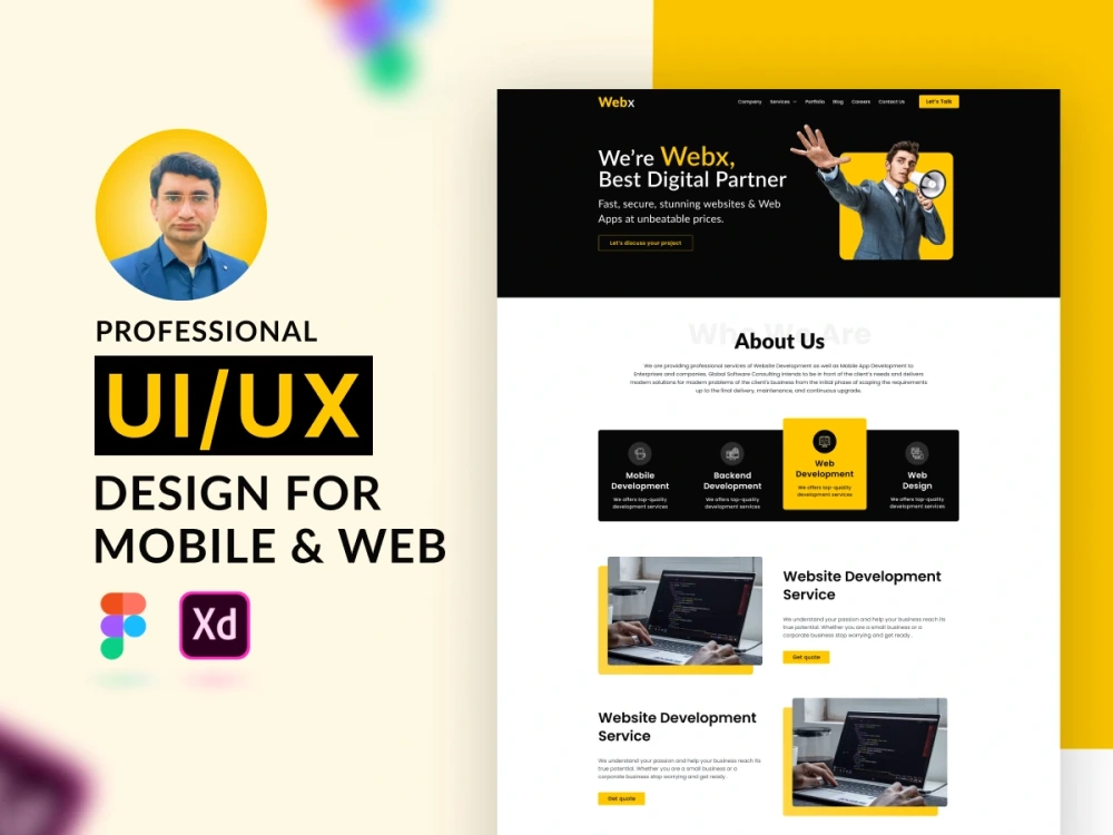 Get Responsive UI/UX Design for Website/Mobile Apps (Android, iOS) | Upwork