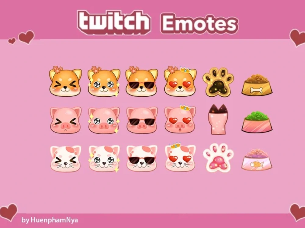 Stunning emotes or sub badges for your Twitch, Discord and YouTube ...
