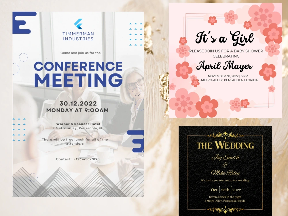Special invitation card -Birthday, Wedding, Party, etc for your special ...