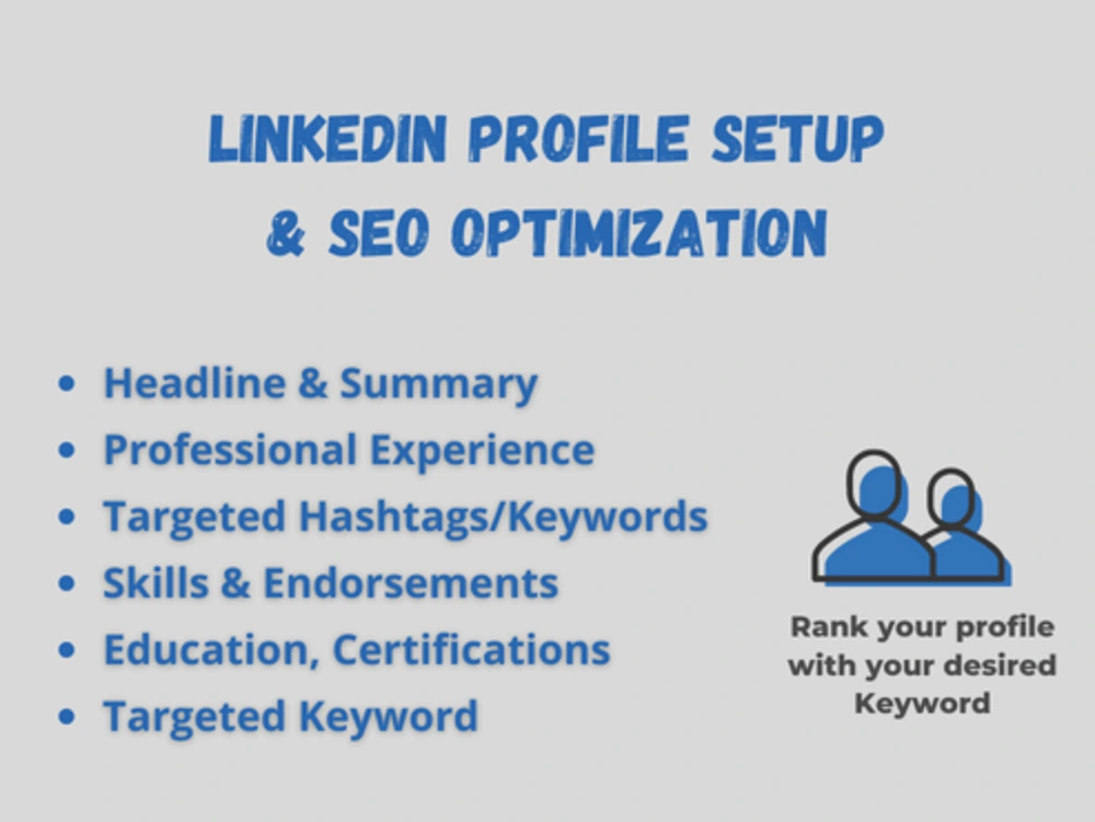 SEO Keyword Optimized LinkedIn Profile Professionally Setup ...