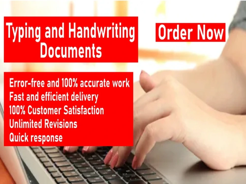 Fast manual typing, retyping, and handwriting documents | Upwork