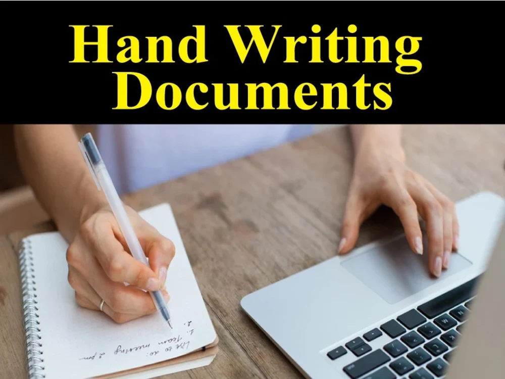Fast manual typing, retyping, and handwriting documents | Upwork