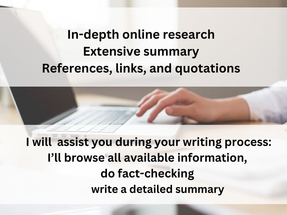 Research and summary with quotations and references | Upwork